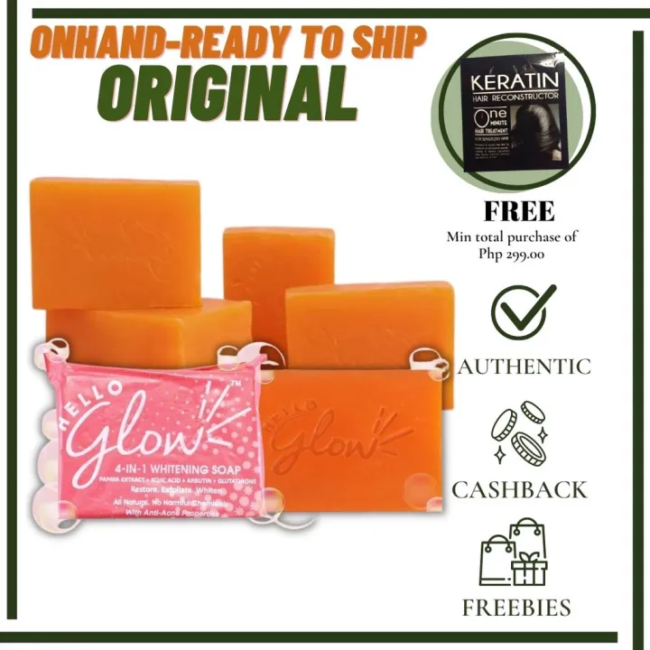 HELLO GLOW 4-IN-1 WHITENING SOAP | Lazada PH