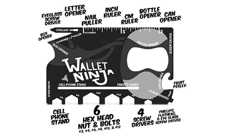 WALLET NINJA 18 IN 1 MULTI PURPOSE CREDIT CARD SIZE POCKET T | Lazada PH