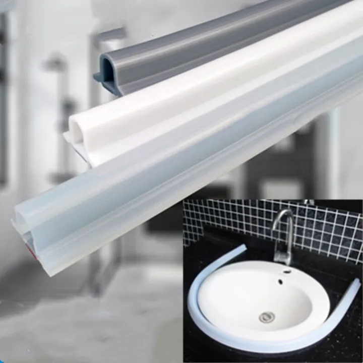 Silicone shower dam Flood barrier Bathroom Water Stopper Blocker 3M ...