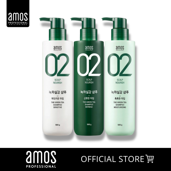 AMOS Professional The Green Tea Shampoo 500g | Lazada PH