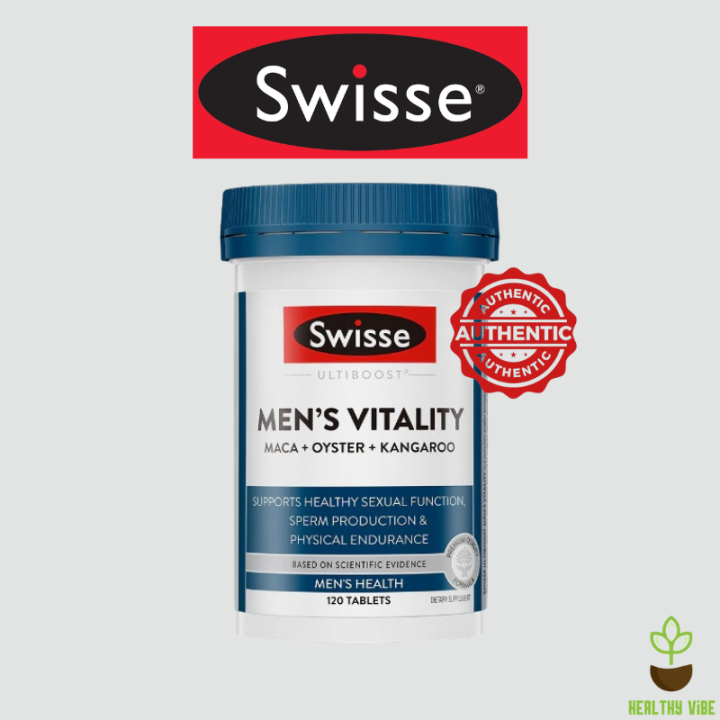 [SG] Swisse Men's Ultiboost Vitality (Maca + Oyster + Kangaroo) 120 Capsules - HealthyVibe ...