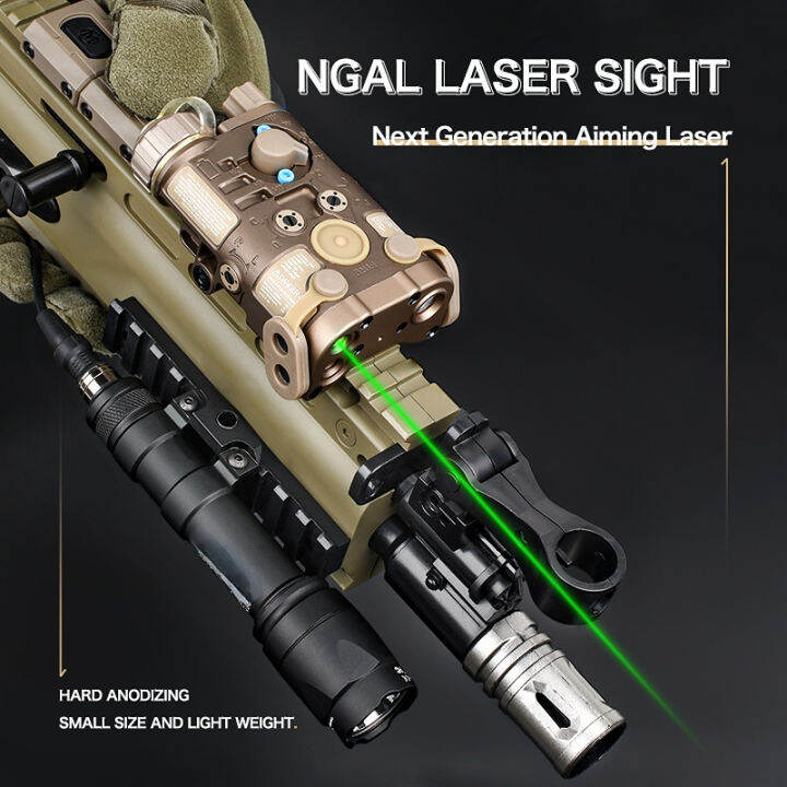 L3 NGAL เลเซอร์สีแดง/สีเขียว/สีฟ้ายุทธวิธี20มม.Picatinny Rail Peq15ไฟ ...