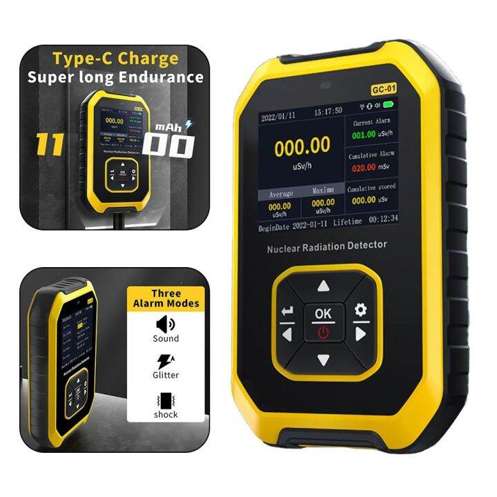 1Pcs Handheld DigitalGeiger Counter Nuclear Radiation Detec Tor ...