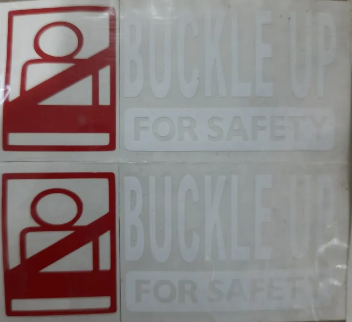 Buckle Up sticker 2pcs. | Lazada PH