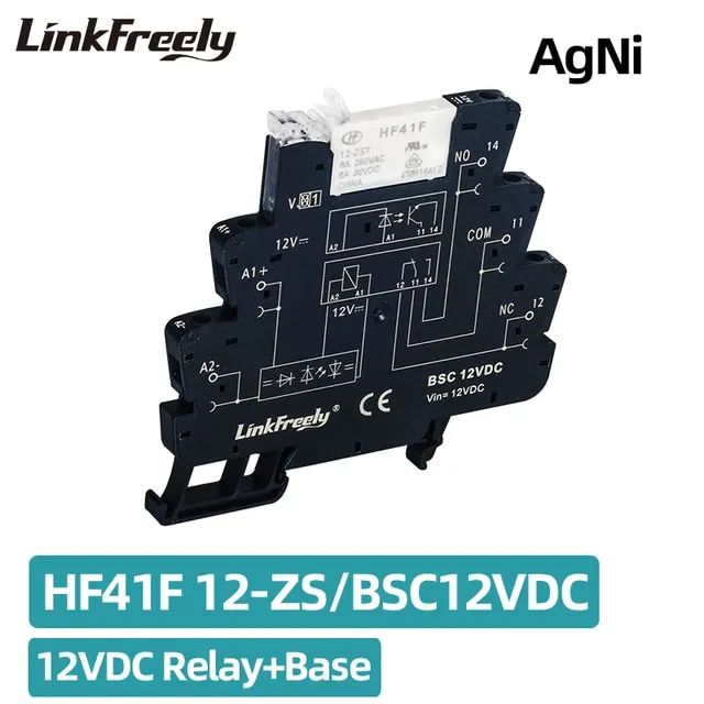 1Pc Led Indicator Slim Interface รีเลย์แม่เหล็กไฟฟ้าโมดูล Coil 5V 12V ...