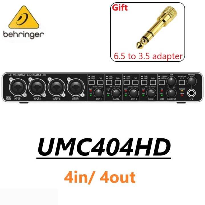 Behringer UMC404HD Audio Interface Sound Card Electric Guitar Live ...
