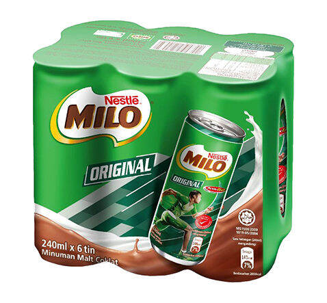 Nestle Milo RTD Can (240ml x 6's) | Lazada