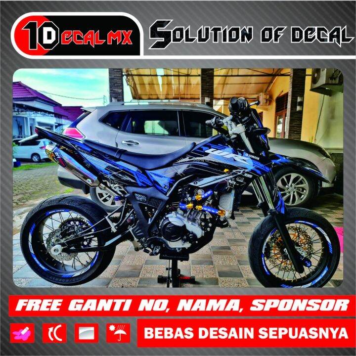 Decal Wr 155 Hitam Biru Simple full Body | Lazada Indonesia