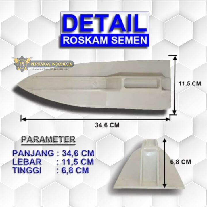 Raskam PVC Lancip Roskam Sendok Alat Kasutan Plester Acian Semen ...