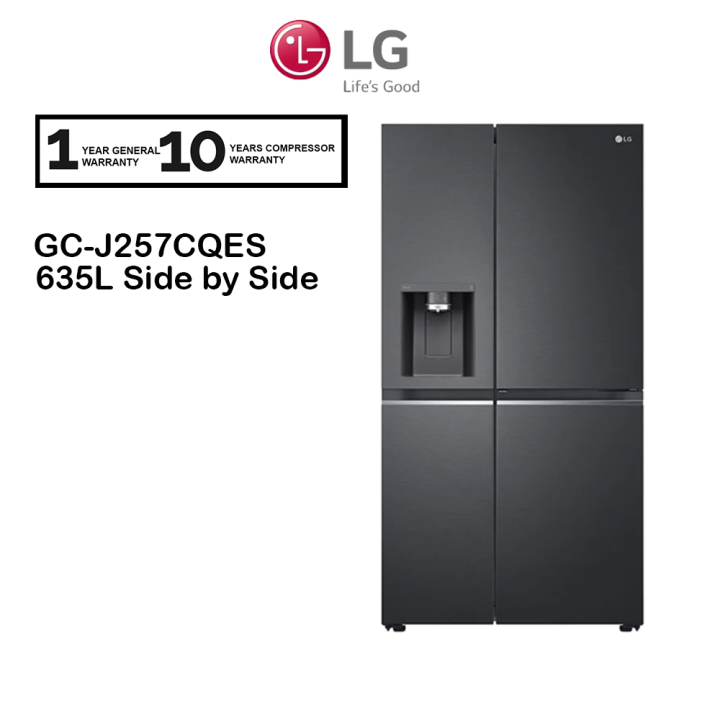 LG 655L Side by Side GC-M257CQFL fridge GCM257CQFL / 635L Door in Door ...