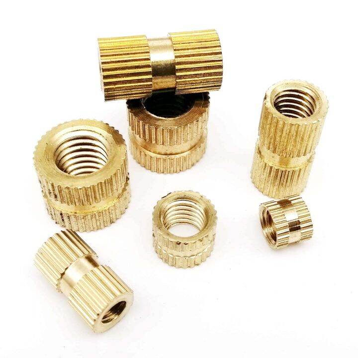 5/10/25pc M1.6 M2 M2.5 M3 M4 M5 M6 M8 Solid Brass 3D Printer Hot Melt Thread Injection Molding ...