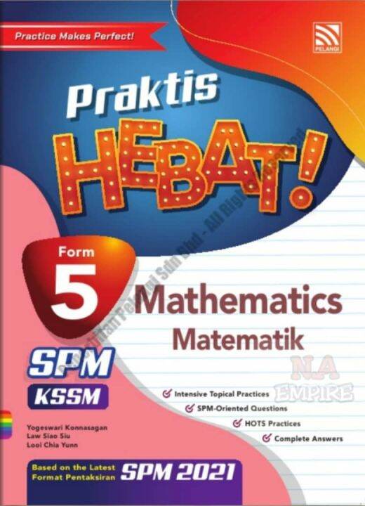 Praktis Hebat KSSM 2021 Form 5 Mathematics/Matematik | Lazada