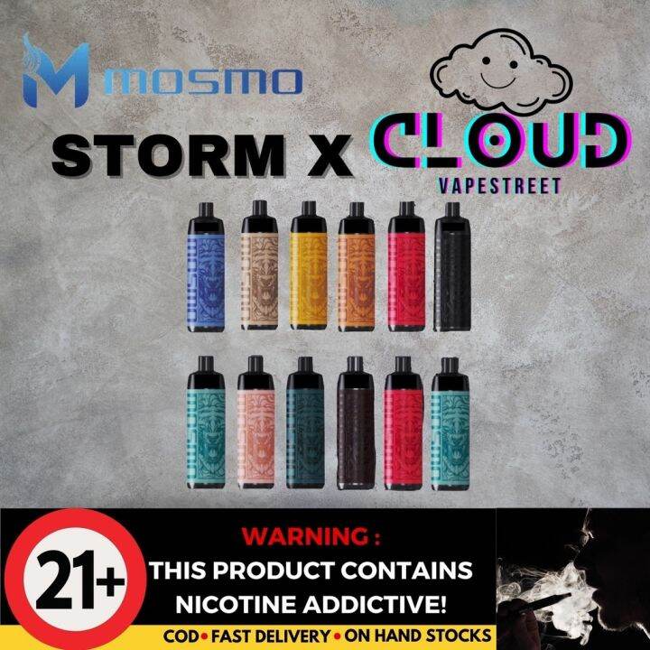 {Legit} Mosmo Storm X 6000 Puffs Sub-ohm Disposable Pod | Lazada PH