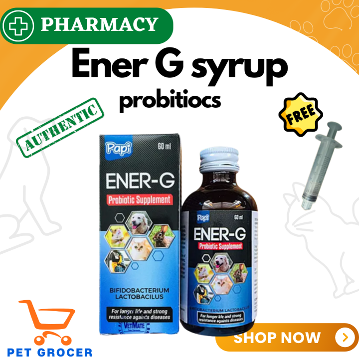 Papi Ener G Probiotic Food Supplement Syrup 60ml | Lazada PH