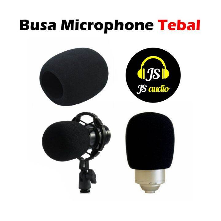 BUSA MICROPHONE TEBAL / SPON MIC / FOAM SARUNG MICROPHONE / BUSA MIC ...