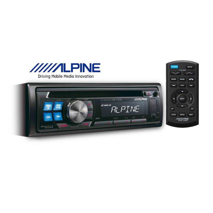 Alpine CDE-100EUB Single Din CD Player USB AUX MOS-FET 4x50W | Lazada ...