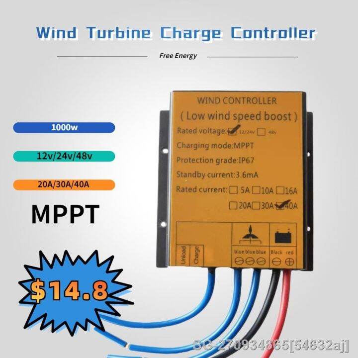 54632aj Factory 1000W Wind turbine MPPT Charge Controller 12v 24v AUTO ...