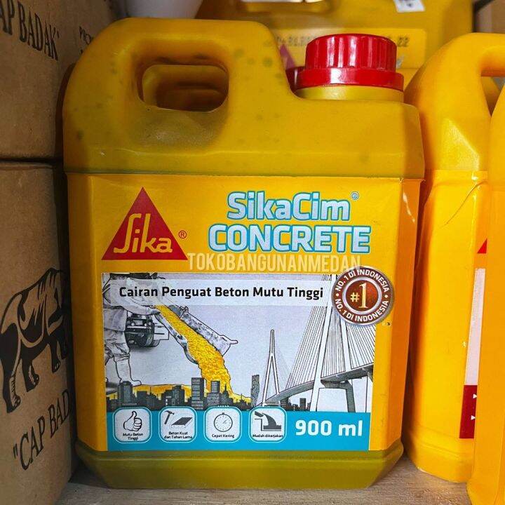 SIKA CIM CONCRETE ADDITIVE 5 LITER - PENGERAS BETON SEMEN OBAT COR ...