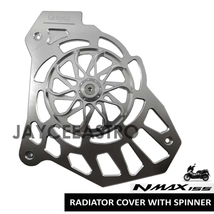 Yamaha NMAX 155 V1 Radiator Cover with Spinner *Silver | Lazada PH
