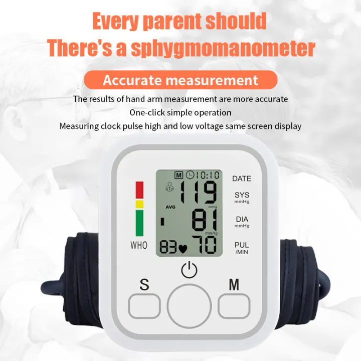 Original Home Use Electronic Blood Pressure Monitor Portable Arm Type ...