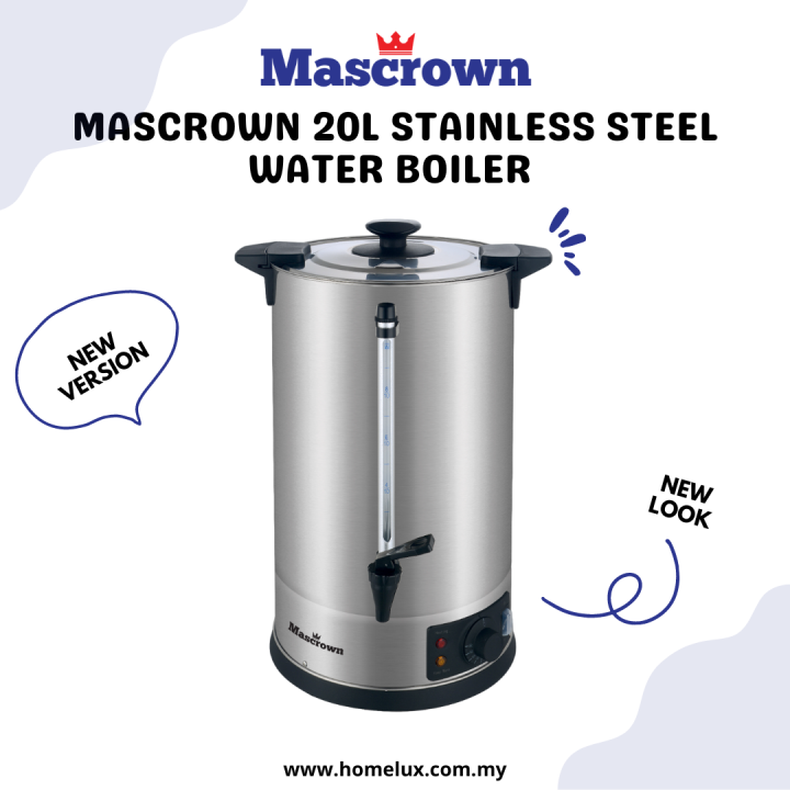 [SIRIM] MASCROWN ELECTRIC WATER BOILER 20 LITER MWB-20L | Lazada