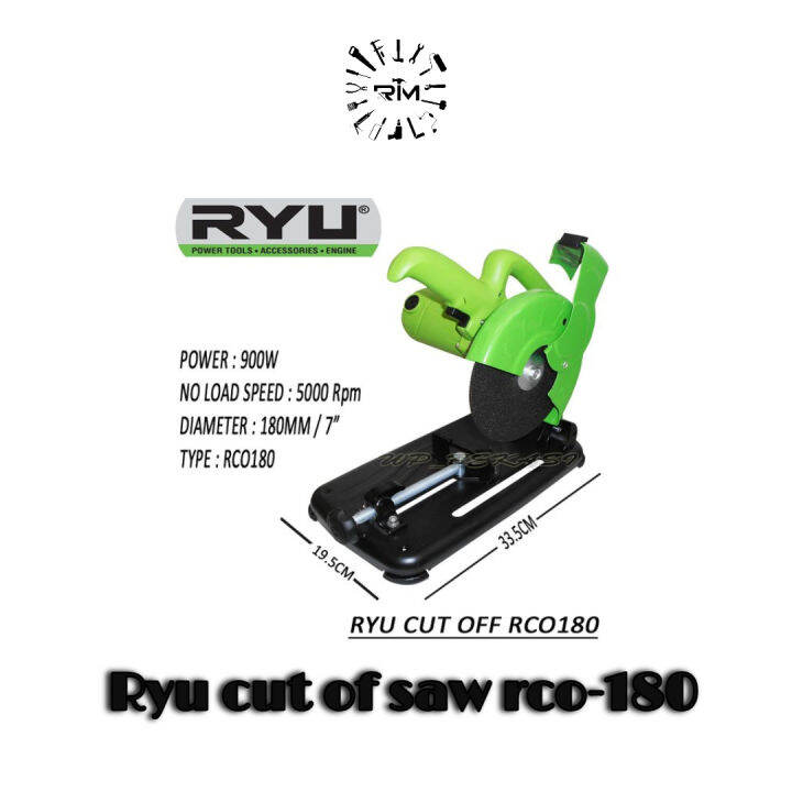 Mesin Potong Gergaji besi RYU RCO 180 Cutting besi 7" | Lazada Indonesia