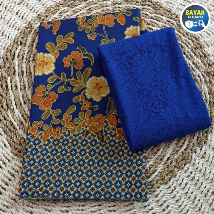 setelan kain satin bali dan brokat songket endek batik printing liris ...