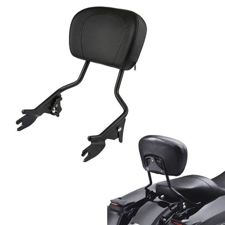 Motorcycle Passenger Backrest Sissy Bar Pad For Harley Road King Street ...