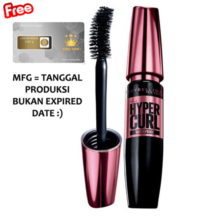 Maybelline Volume Express Hypercurl Mascara Black Original 1801c | Lazada Indonesia