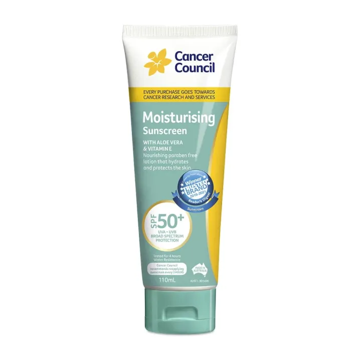 Cancer Council Sunscreen Moisturising SPF50+ UVA/UVB แคนเซอร์ เคาน์ซิล ...