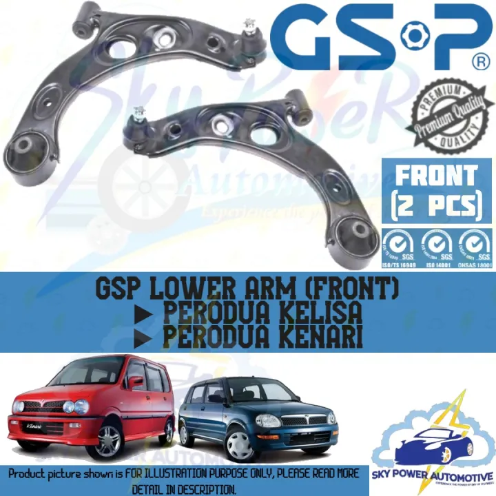 PERODUA KELISA / KENARI GSP LOWER ARM (FRONT LEFT & RIGHT) | Lazada