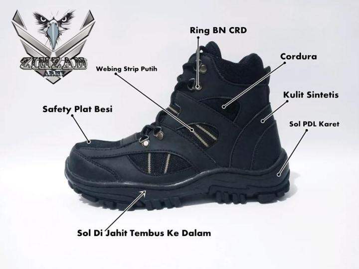 Sepatu Boots armor Comando Morisey Sepatu Boots Bukan Kulit Safety Boot ...
