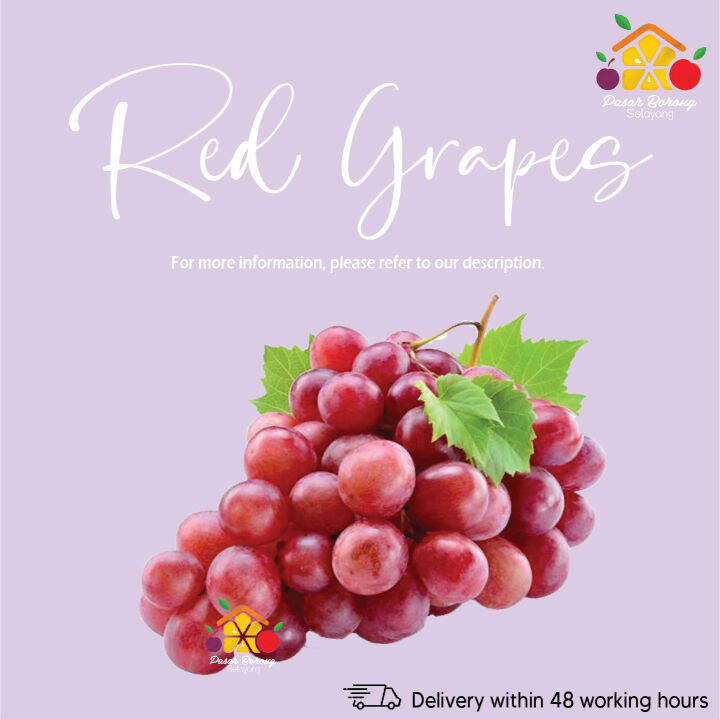 [PBS Pasar Borong Selayang] Red globe Jumbo Grapes / Buah Anggur Merah ...
