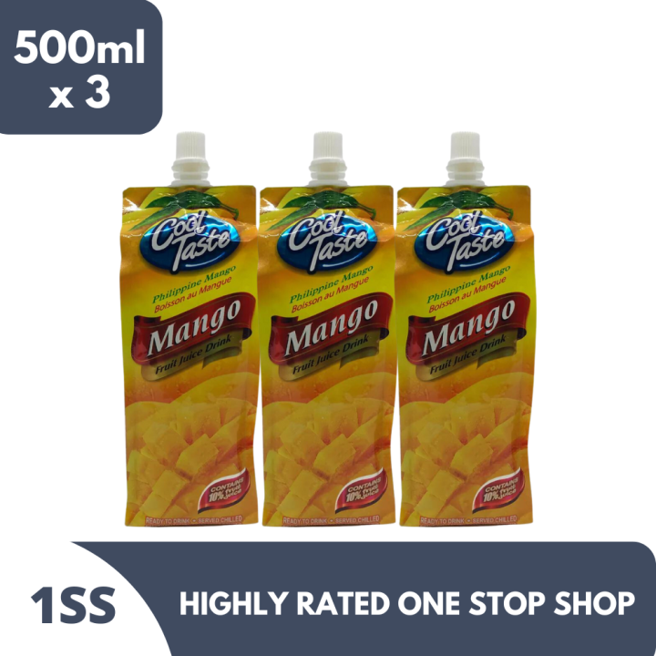 Cool Taste Mango Fruit Drink 500ml x 3 | Lazada PH