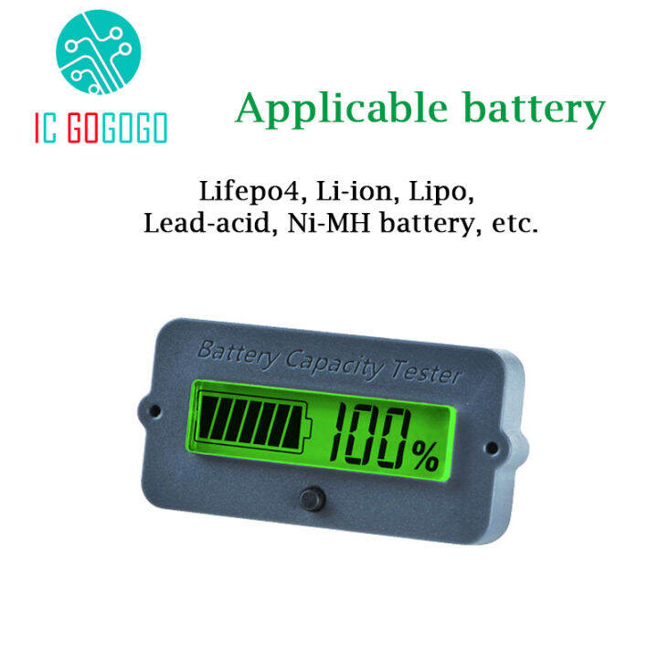 8-120V 999AH TY02 Coulomb Counter Meter Battery Capacity Indicator ...