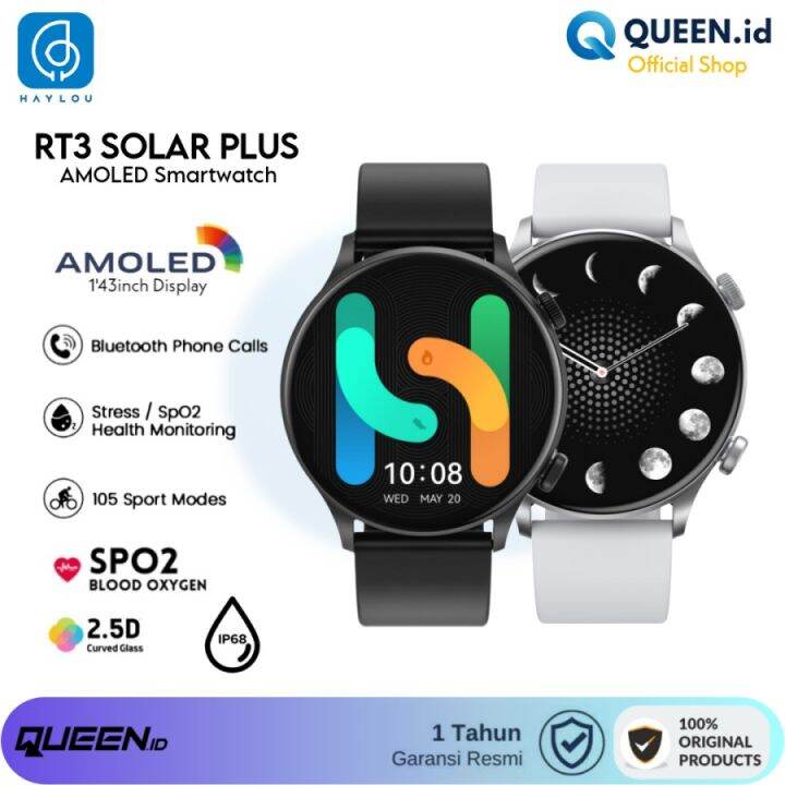 Haylou RT3 SOLAR PLUS 1.43inch AMOLED HD Display SpO2 IP68 Sport ...