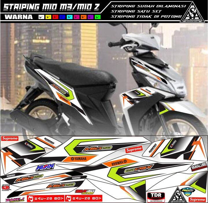 Striping mio m3/mio z varia lis simple/striping mio 125 racing art ...