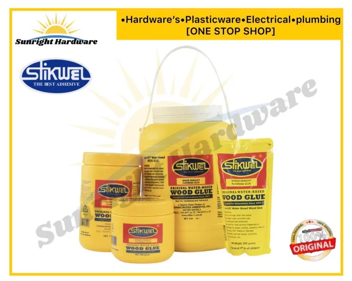 Stikwel Wood Parquet Flooring Glue Water Based Wood Glue - 250g / 500g ...