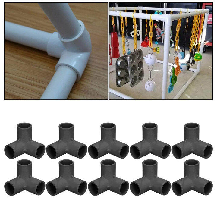 3 Way Pipe Fittings Standard Size Impact Resistant High Gloss Finish ...