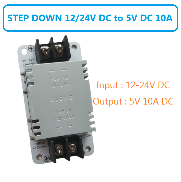 Stepdown Step down Led bus car voltage 12Volt 12V 24V to 5V 10A dc ...