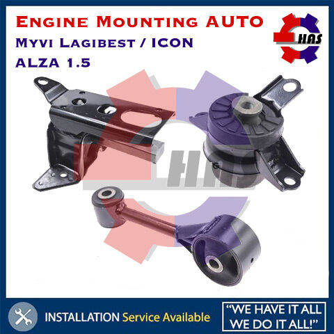 Engine Mounting Set Perodua Alza 1.5 Auto 2009-2019 Myvi Lagi Best 1.5 ...