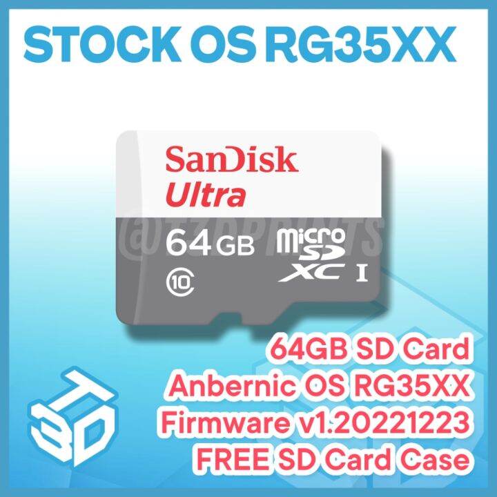 Hot Sales ♝☍ Stock Anbernic RG35XX OS 64GB Card Sandisk Firmware v1 ...
