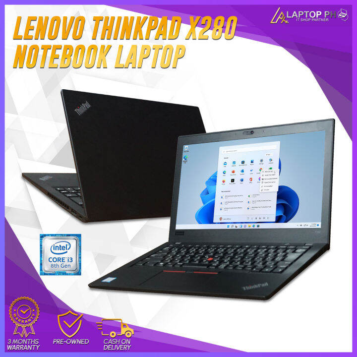 Lenovo Thinkpad X280 Laptop | Intel Core i3 8th Gen / 4Gb Ram DDR4 ...