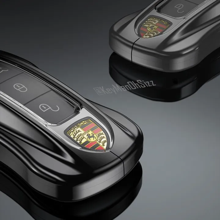 เคสโลหะอัลลอยรีโมทรถ Porsche Keyless แบบ 2 ชั้น (Double-Layer Metal ...