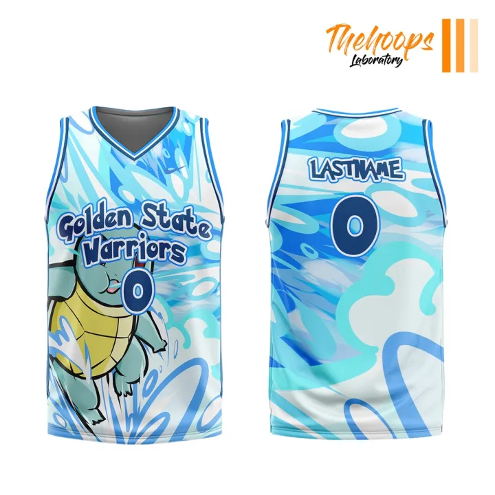 THL X NBA Pokemon Golden States Warrior Basketball Concept Jersey Full ...