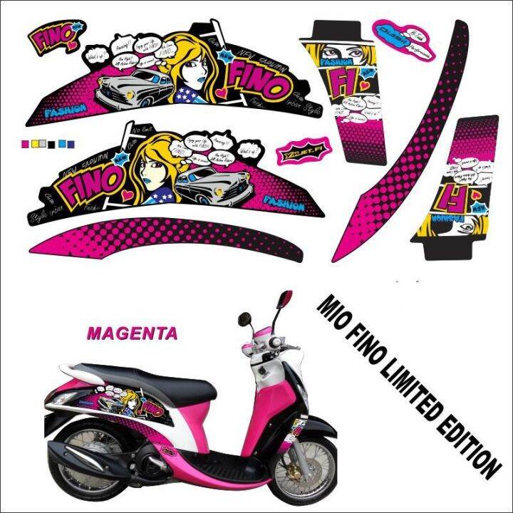 【elegant】 Yamaha Mio fino accessories 2022 a new set of 2D motorcycle ...