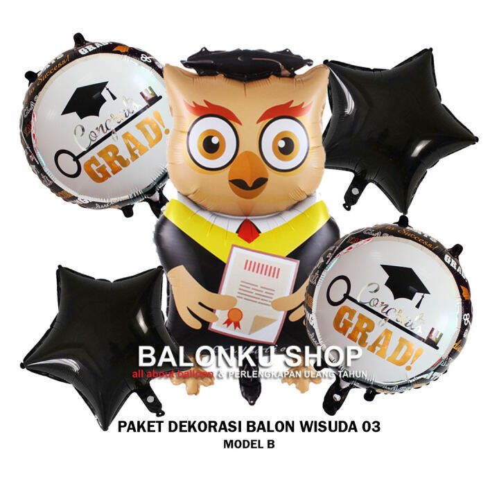 Balon Foil Congratulation Set / Balon Congrats Set / Balon Set Wisuda ...