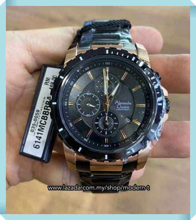 ORIGINAL ALEXANDRE CHRISTIE AC-6141 Men's Chronograph Steel | Lazada