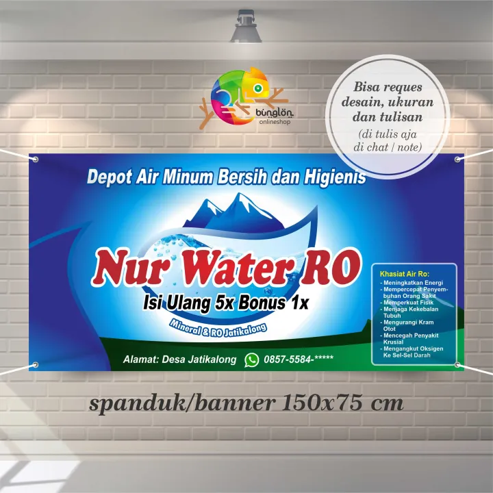 Spanduk Banner Depot Air Minum, Spanduk Air Isi Ulang, Free Desain ...