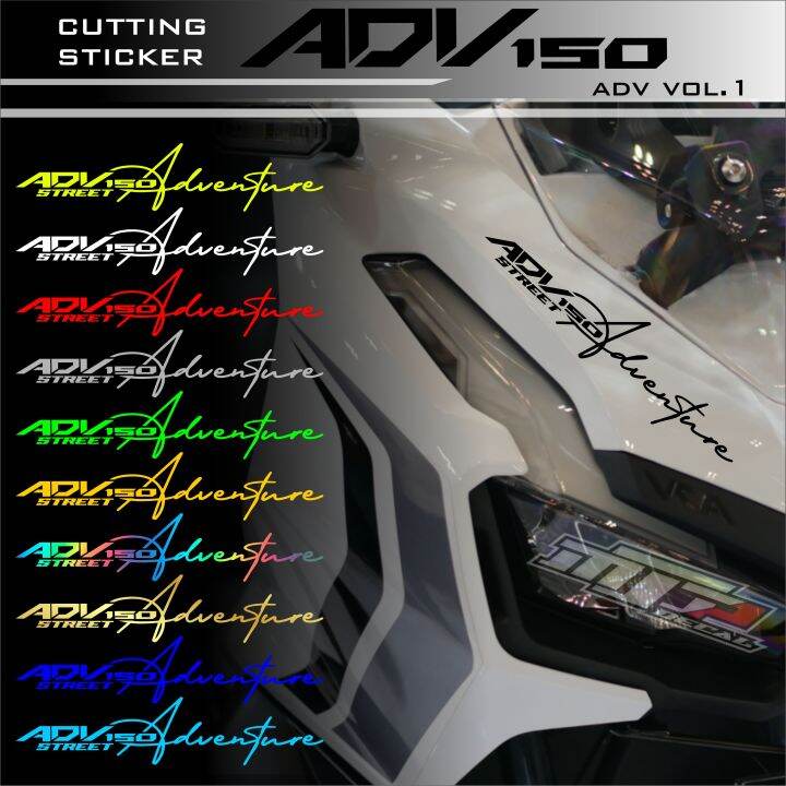 (COD) Cutting Sticker ADV 150 - Stiker Tulisan Lis Variasi Motor Honda ...